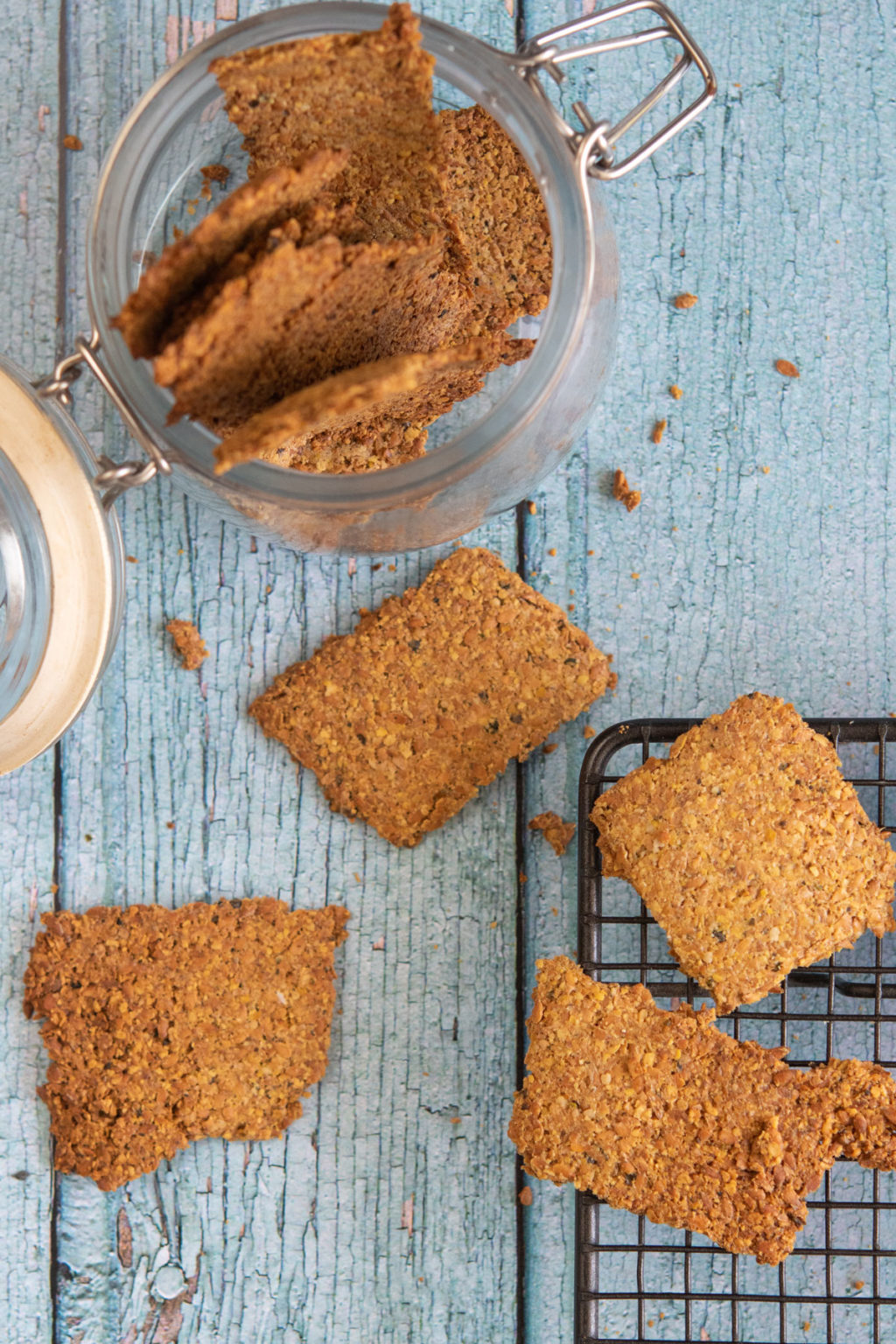 » Crackers 100 % graines de lin | Clea cuisine
